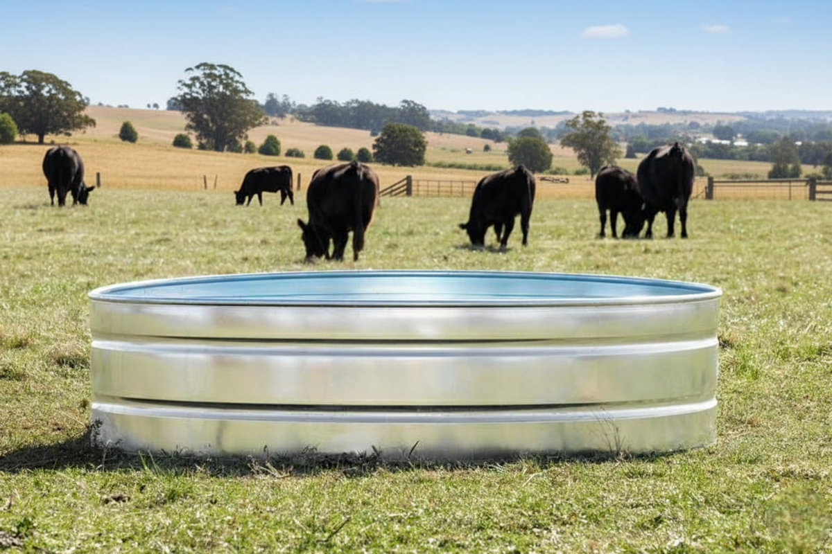 Mega Round 2.4m Stock Tank – Stock Tanks Australia